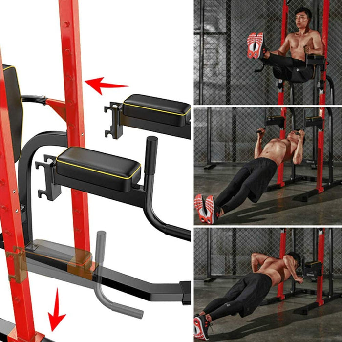 ZENOVA Power Tower Pull-Up Bars Dip Stand Pull Up Stations for Home Wo